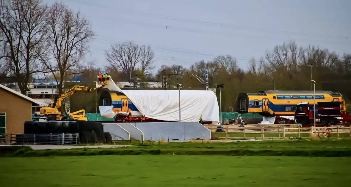 Bedrijven druk bezig berging treinstellen | 112-nu.nl