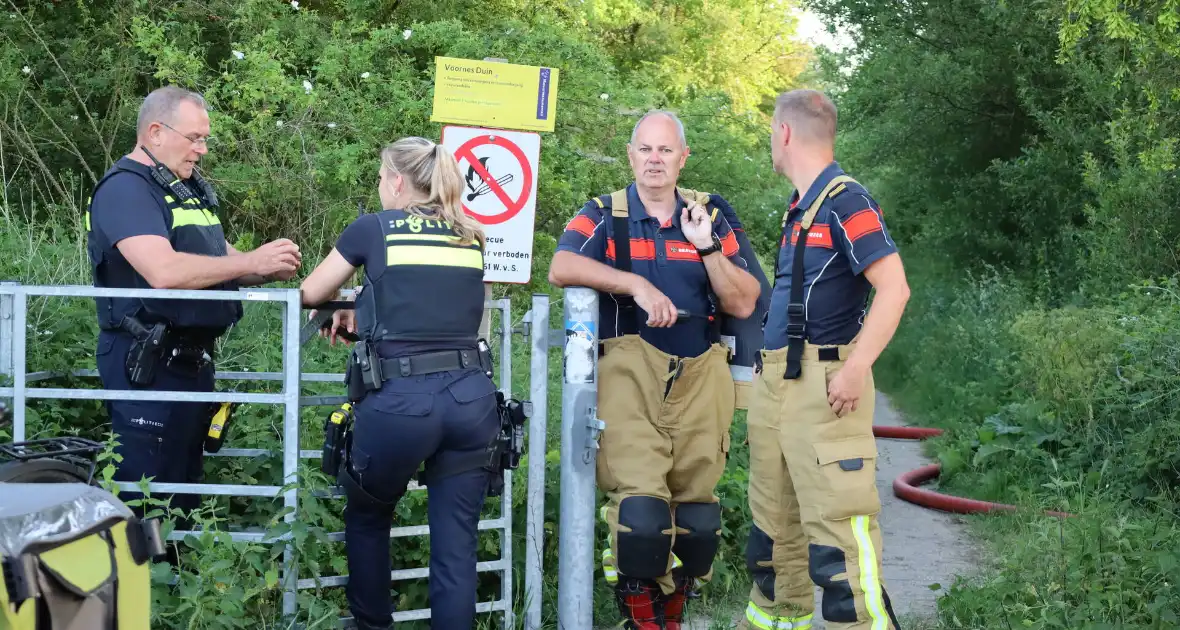 Brand in berm en struikgewas snel onder controle | 112-nu.nl